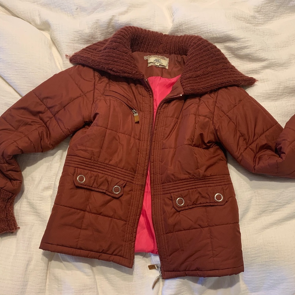 Puffy Cropped Coat - Gem